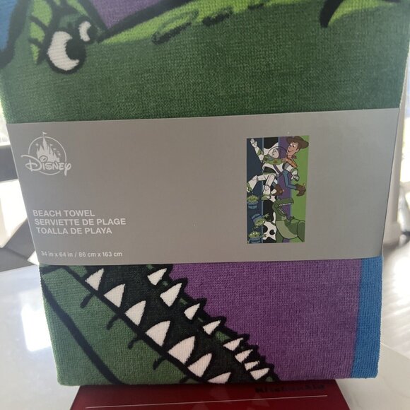 Disney | Bath | Disney Toy Story Woody Buzz Rex And Space Aliens Beach ...